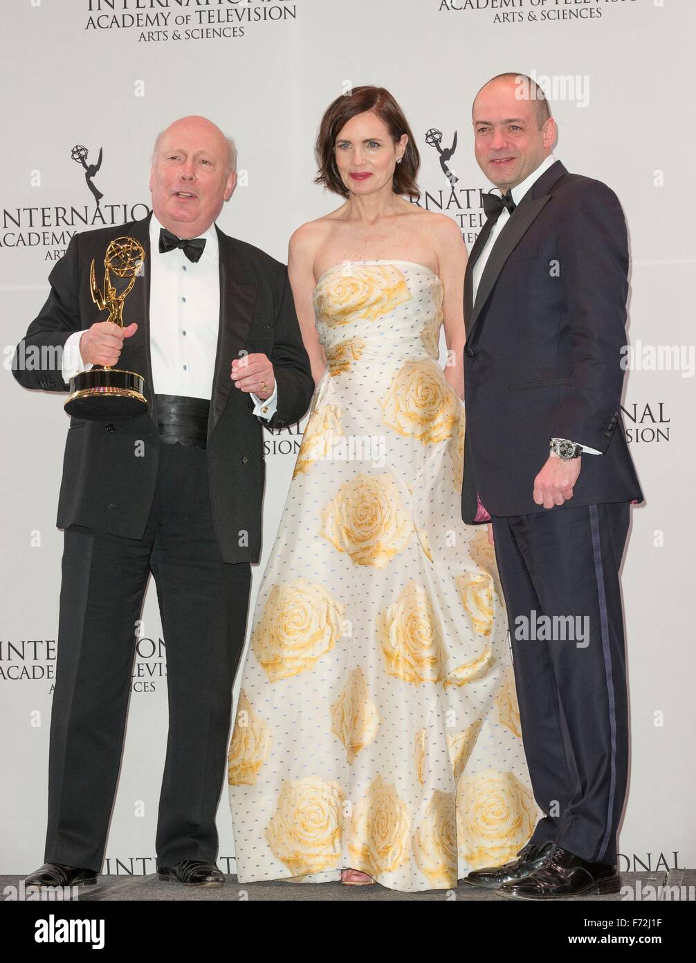 New York, NY, USA. 23rd Nov, 2015. Julian Fellowes, Elizabeth McGovern ...