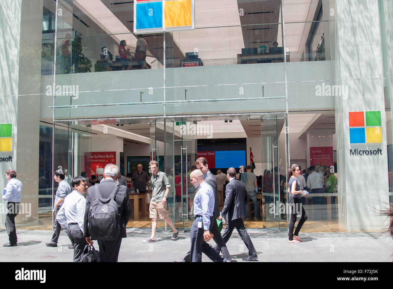 Microsoft flagship store in Pitt street,Sydney,Australia which opened ...