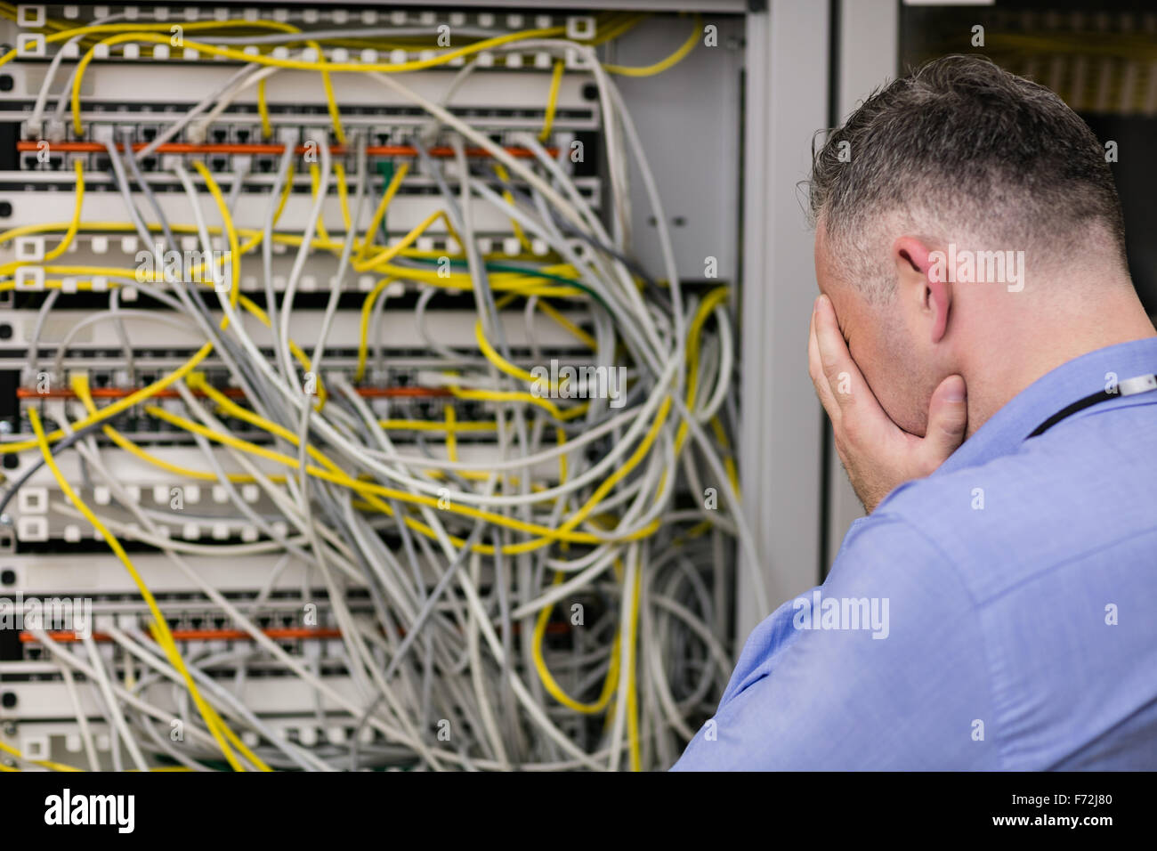 Technician confusion connection data hi-res stock photography and ...