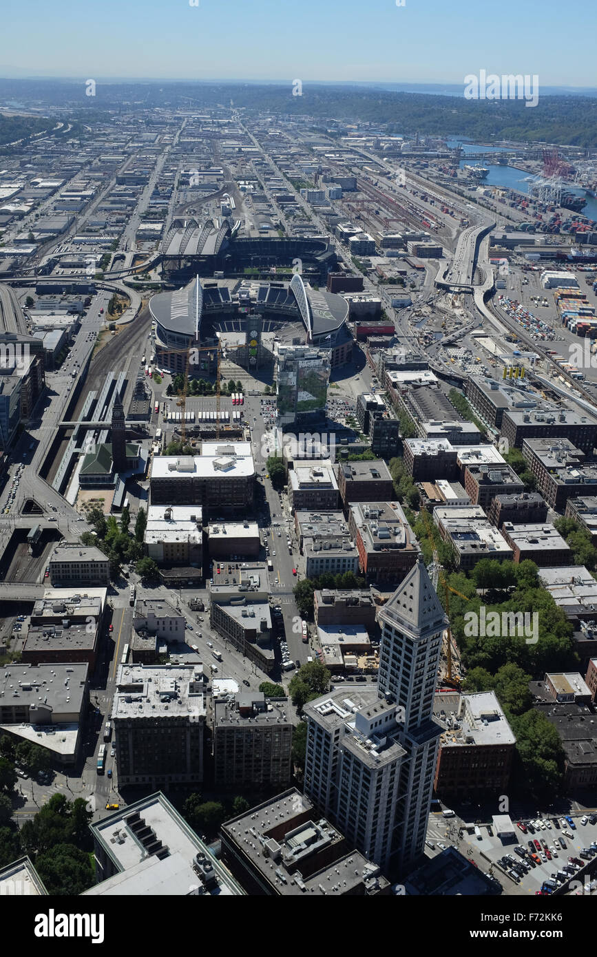 Seattle's Downtown from the Columbia Center, Seattle, Washington state ...