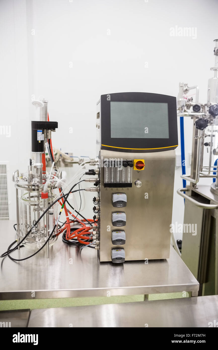 Screen attached to tubes and vat Stock Photo - Alamy