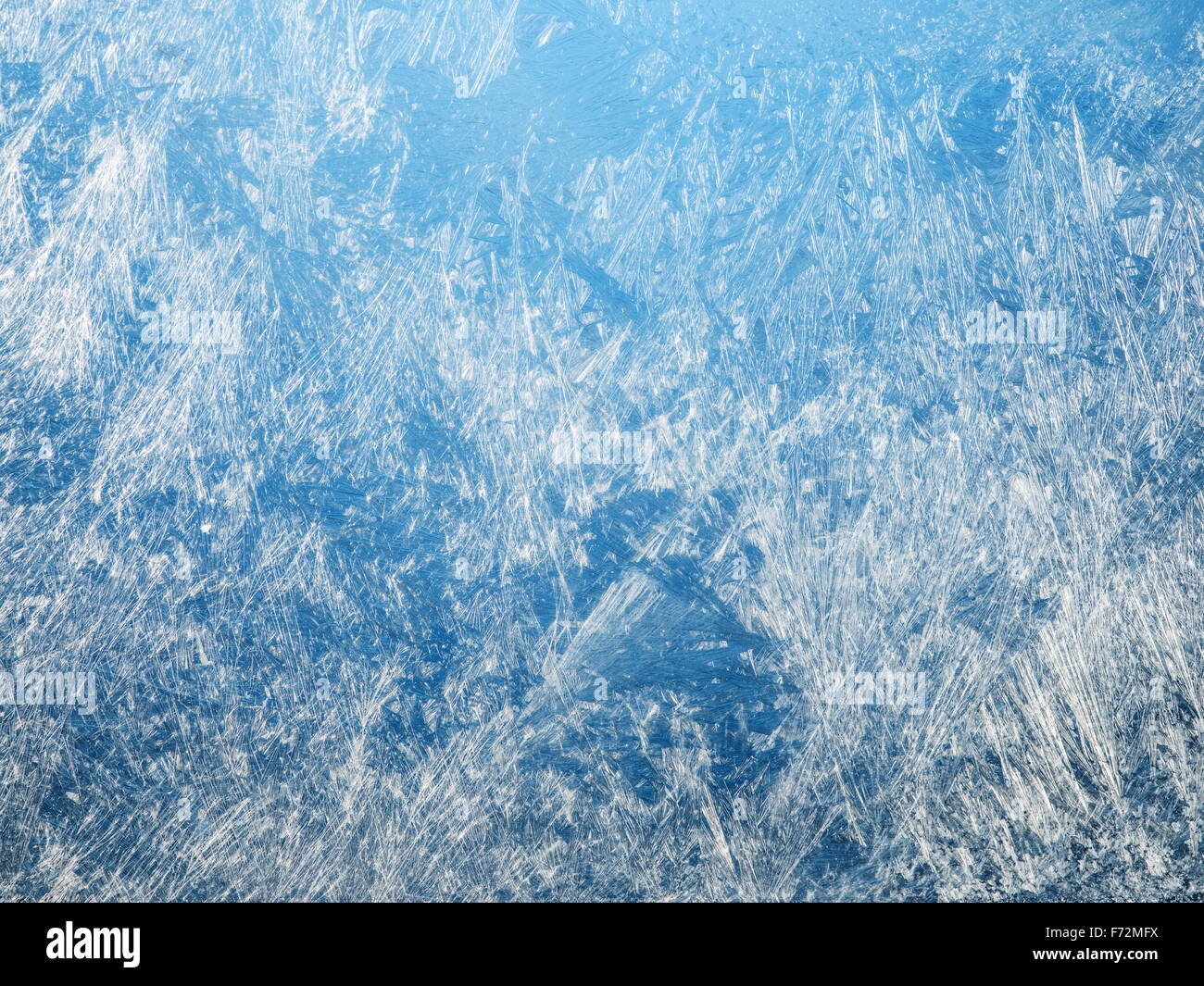 Ice crystals on the surface of the window Stock Photo - Alamy