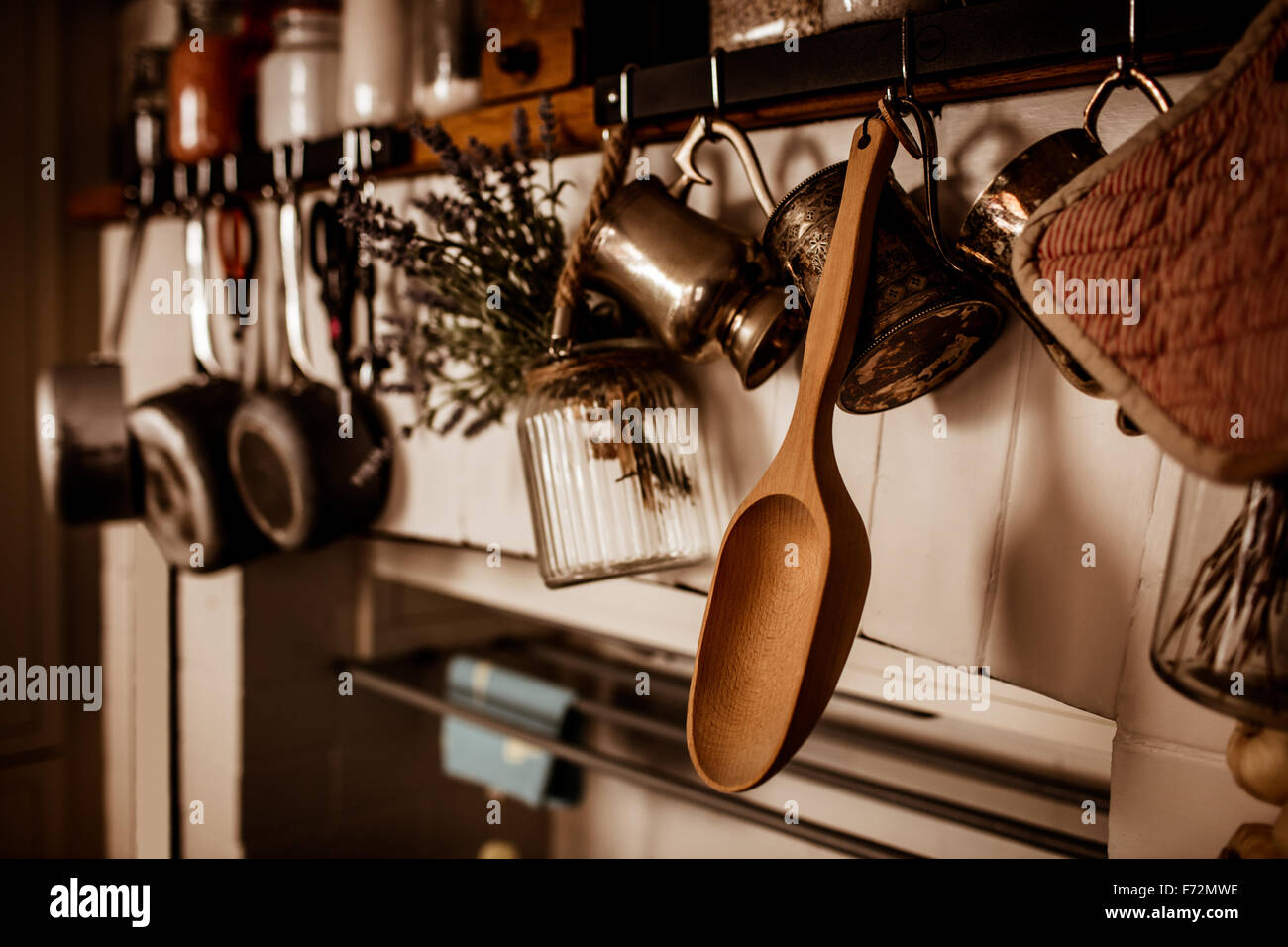 Hanging Utensils High Resolution Stock Photography and Images - Alamy