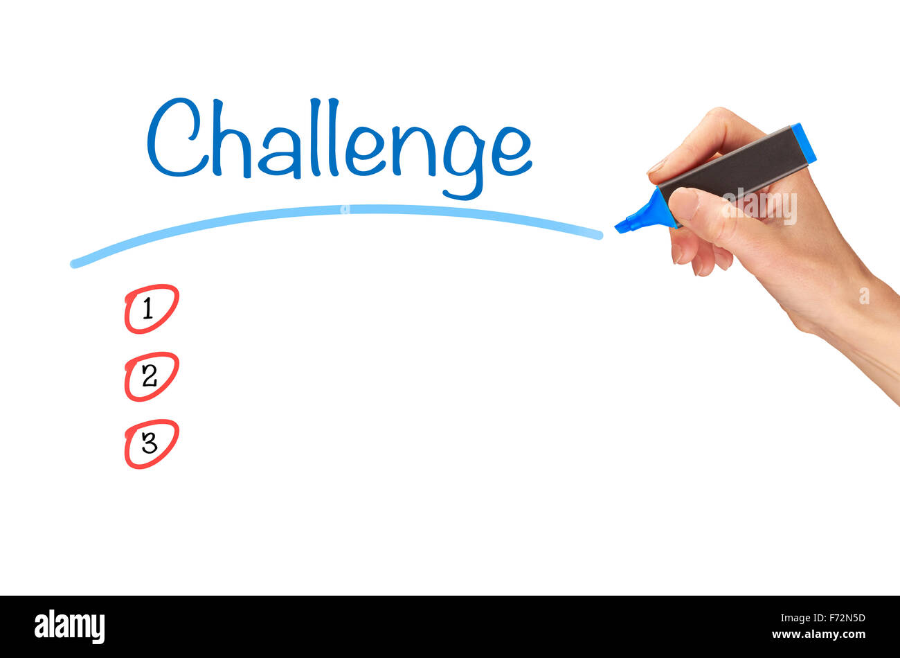 Challenge, written in marker on a clear screen Stock Photo - Alamy