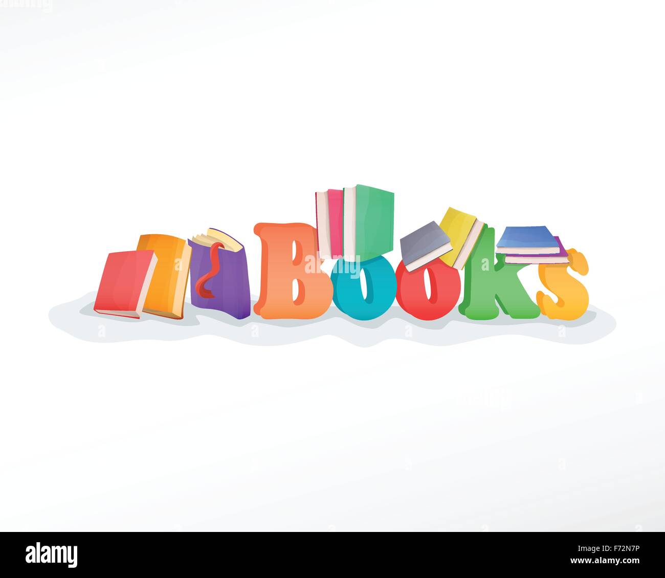 Books isolated design Stock Vector Images - Alamy