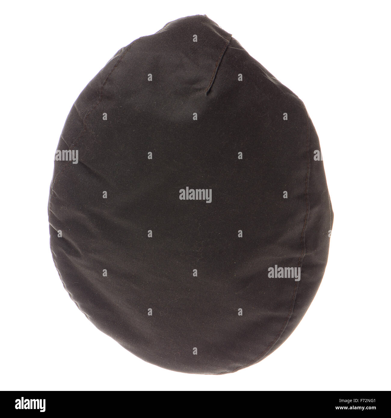 Grey stylish cap, top view, on white background Stock Photo - Alamy