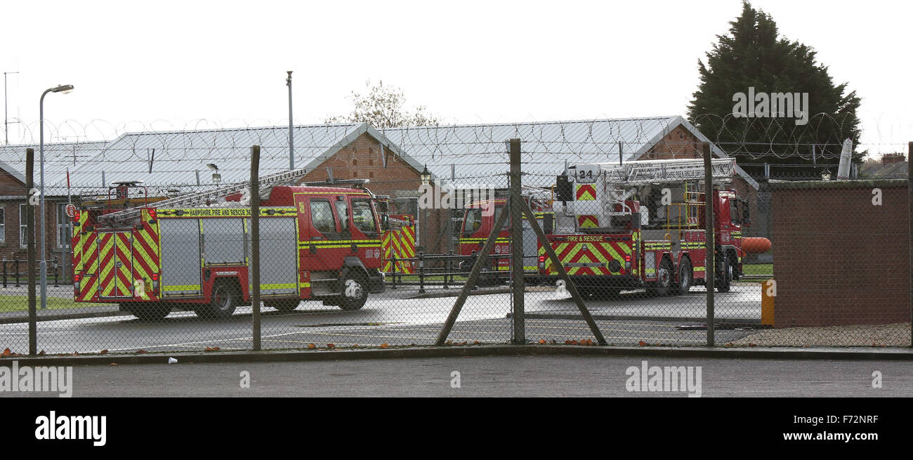 Fareham, Hampshire, UK. Tuesday 24th Nov, 2015 Hampshire Fire and ...