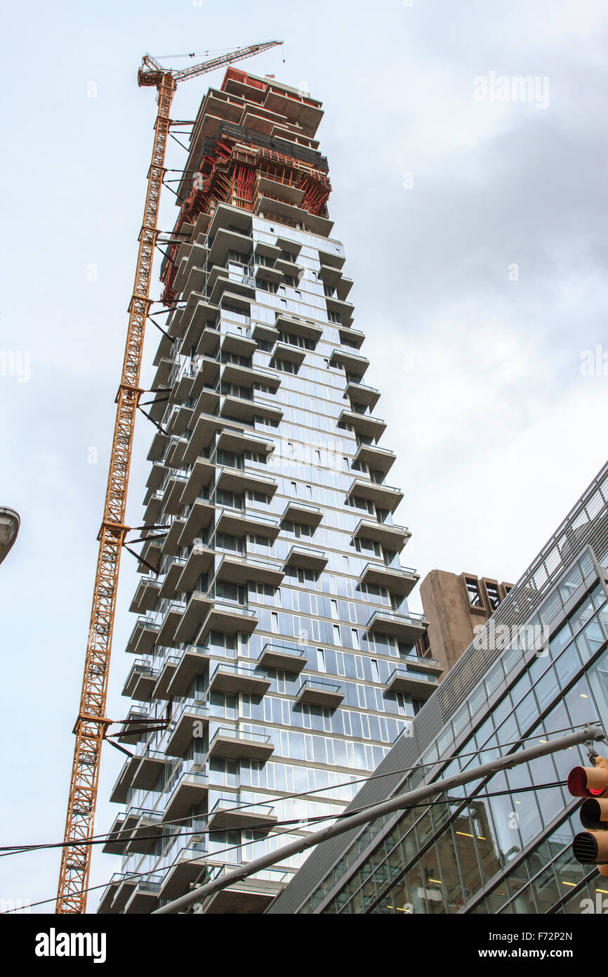 Modern skyscrapers under construction Stock Photo - Alamy