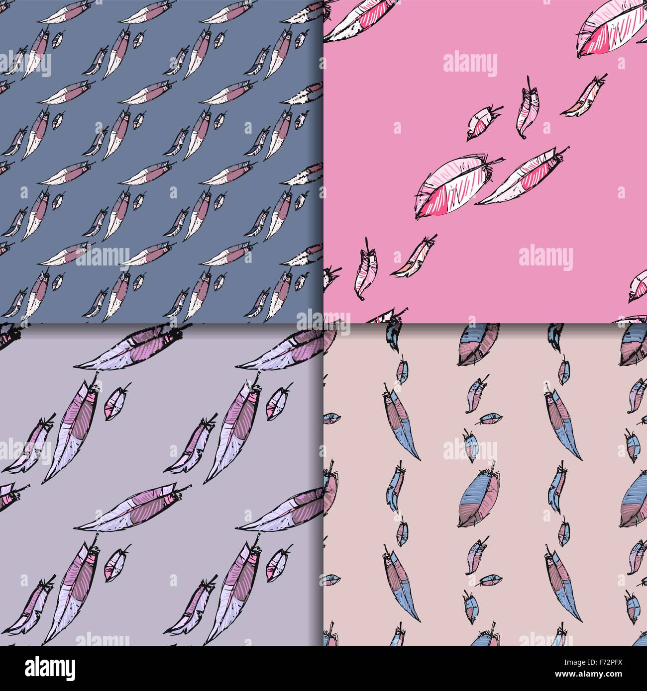 The four feathers Stock Vector Images - Alamy