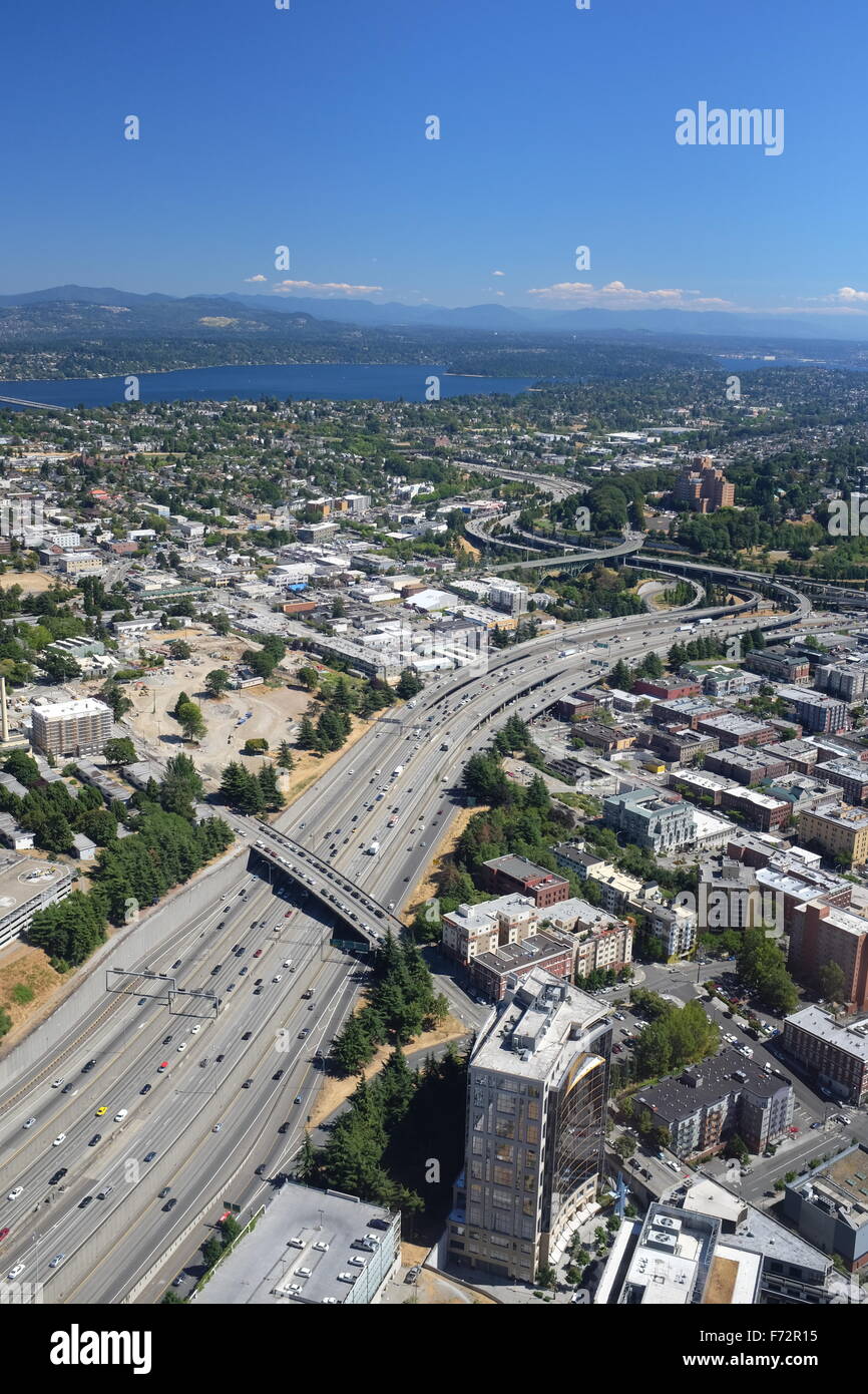 Seattle's Downtown from the Columbia Center, Seattle, Washington state ...