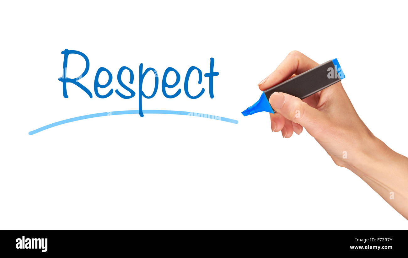 Respect, Induction Training headlines concept Stock Photo - Alamy