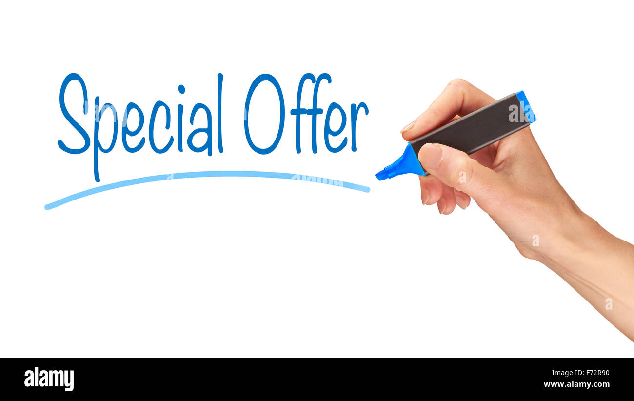 Special Offer, Induction Training headlines concept Stock Photo - Alamy