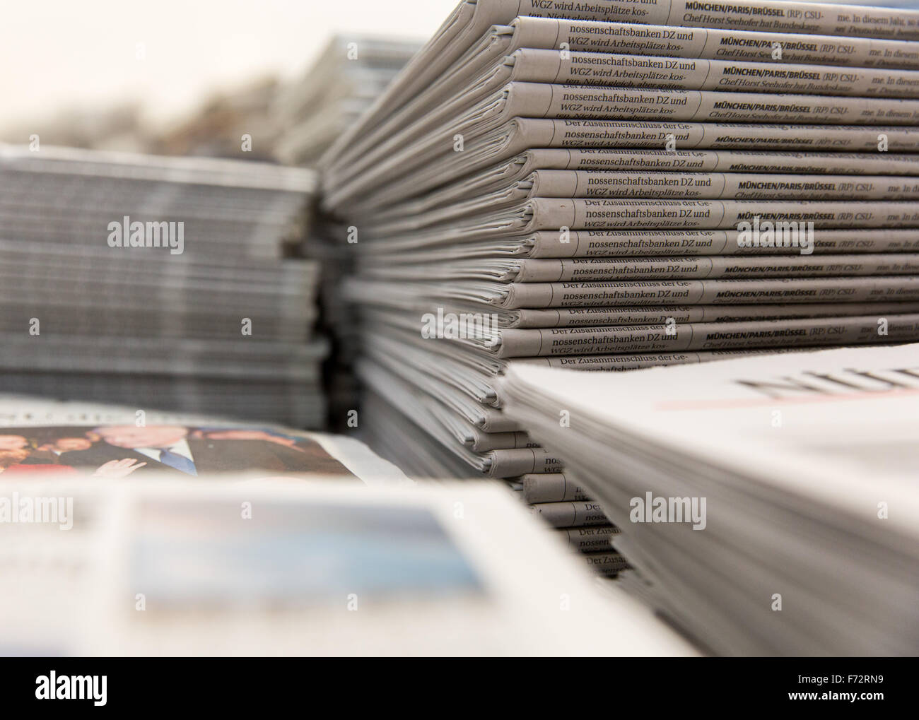 German newspapers stacked hi-res stock photography and images - Alamy