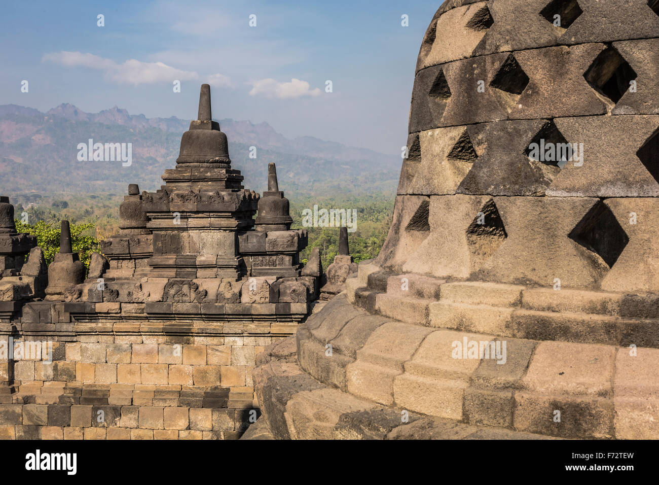 World heritage & the biggest bhuddist temple Borobudur in Yogjakarta in ...