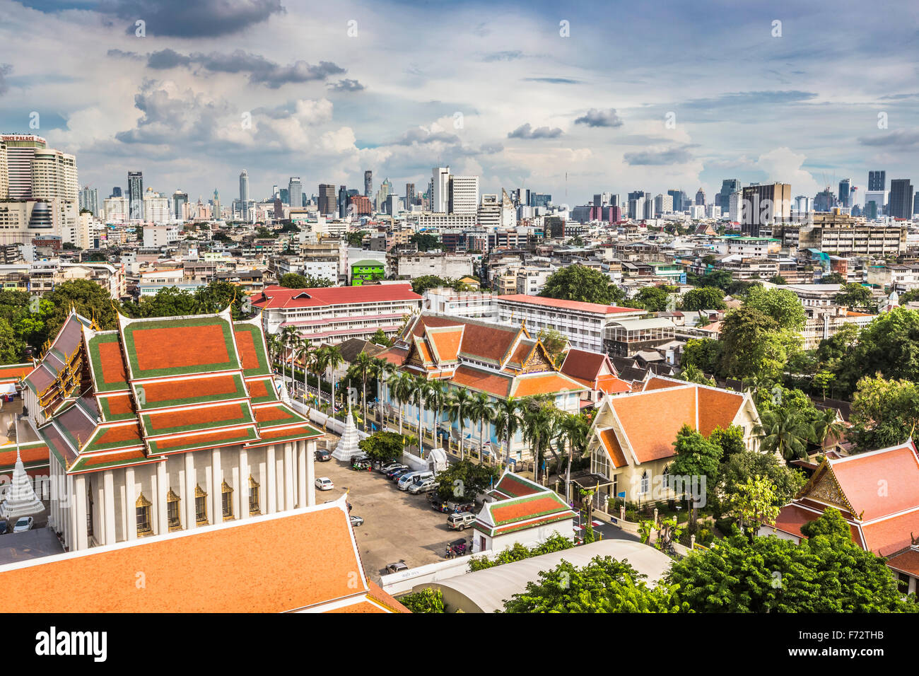 Bangkok Cityscape capital of Thailand and beautiful sky Stock Photo - Alamy