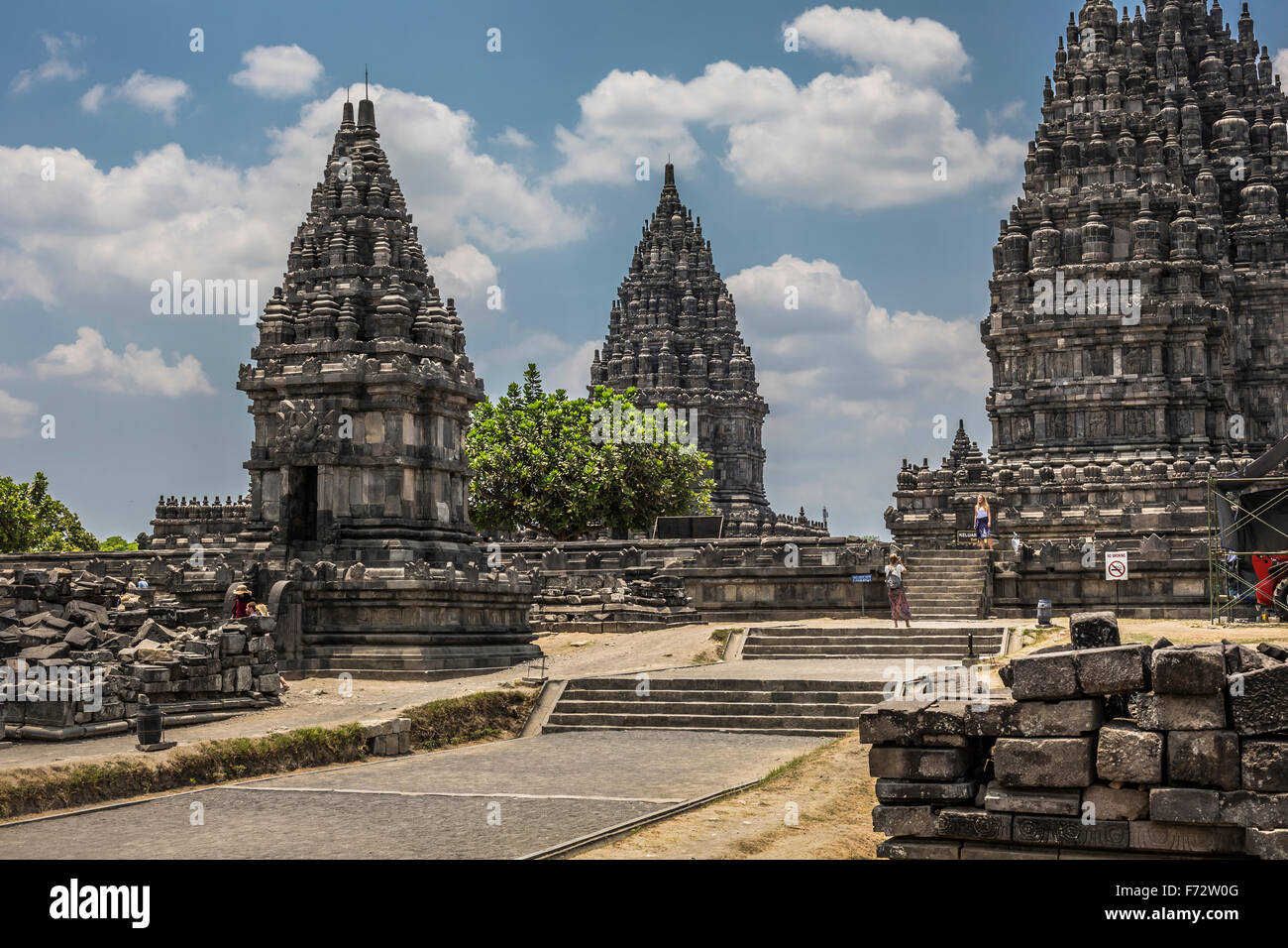 Prambanan temple near Yogyakarta on Java island, Indonesia Stock Photo ...