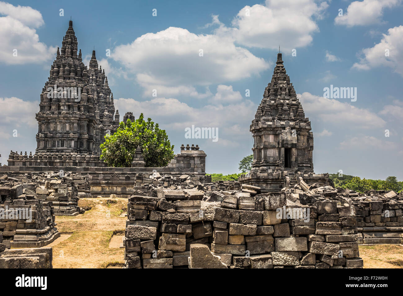 Prambanan temple near Yogyakarta on Java island, Indonesia Stock Photo ...