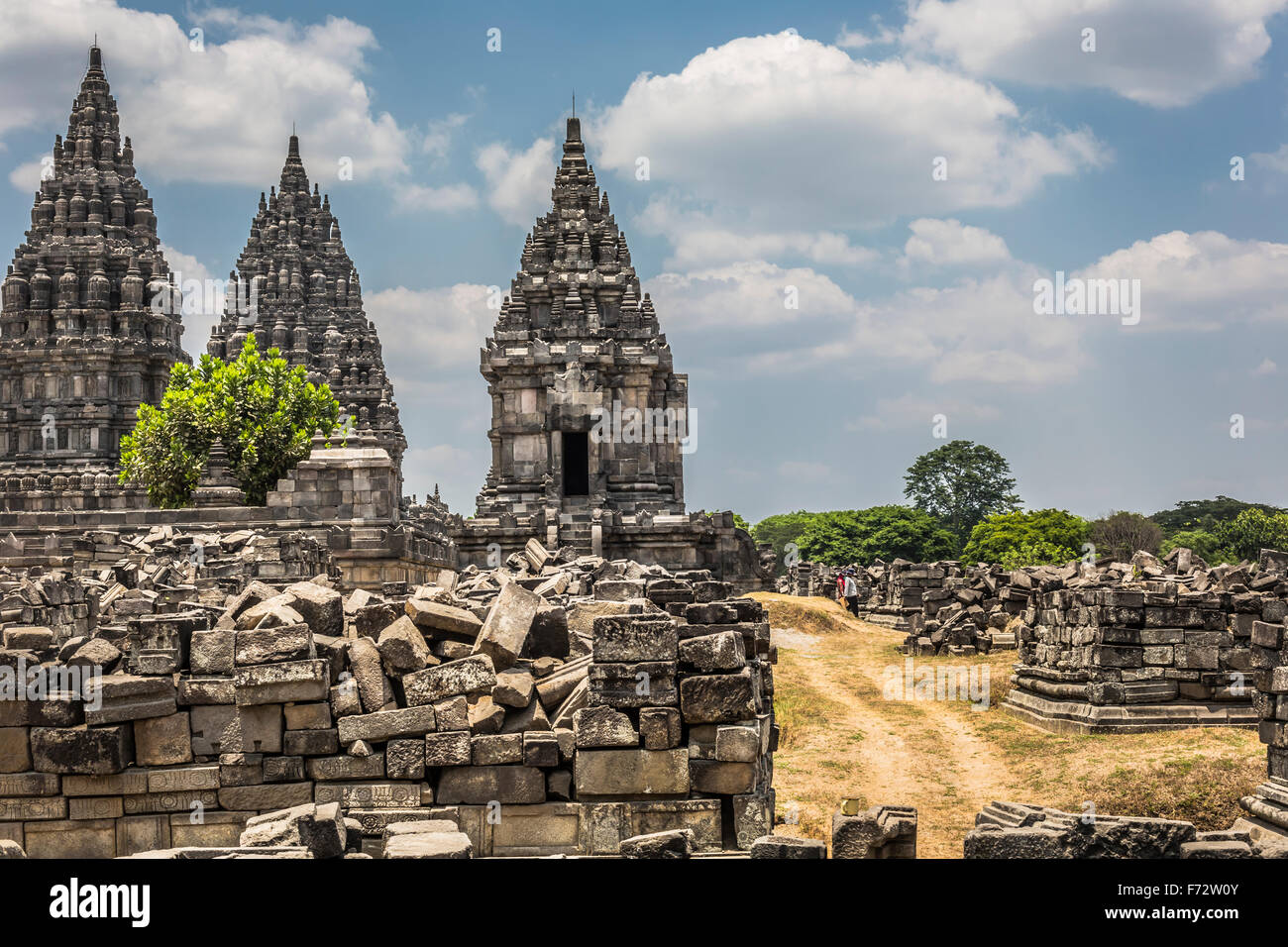 Prambanan temple near Yogyakarta on Java island, Indonesia Stock Photo ...
