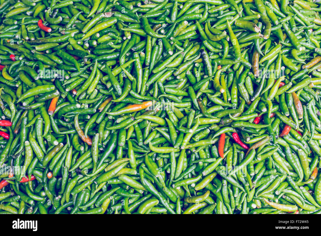 Green chili peppers, closeup view Stock Photo - Alamy