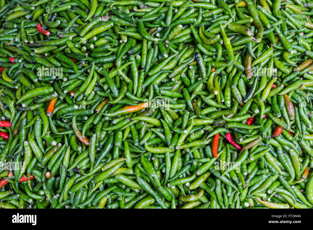 Green chili peppers, closeup view Stock Photo - Alamy