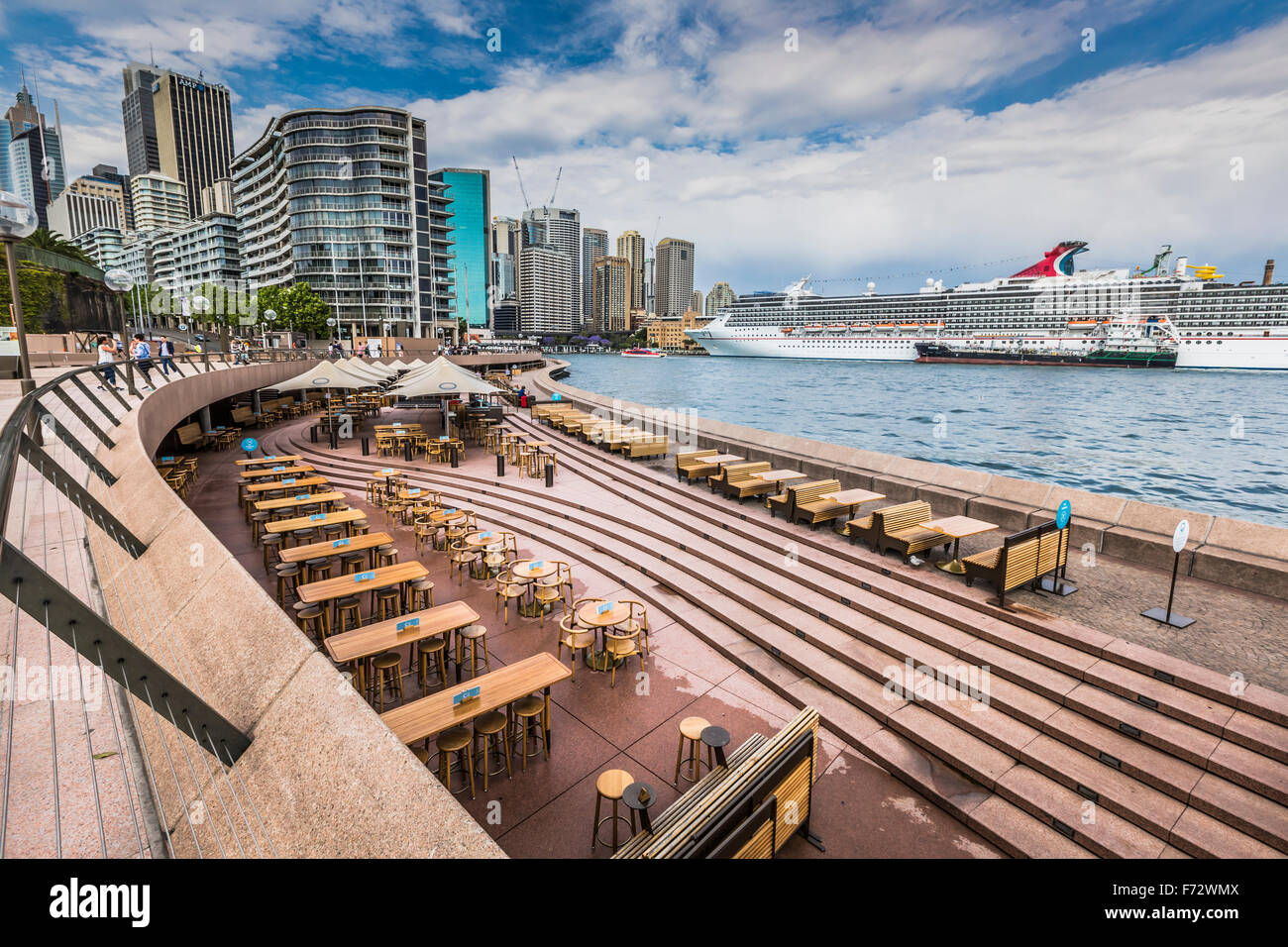 SYDNEY - OCTOBER 27 : Sydney city circular quay sunset lights and ...