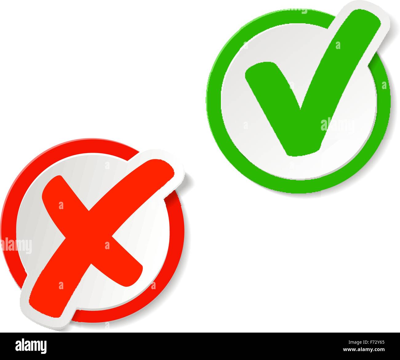 Check marks in sticker style Stock Vector Image & Art - Alamy