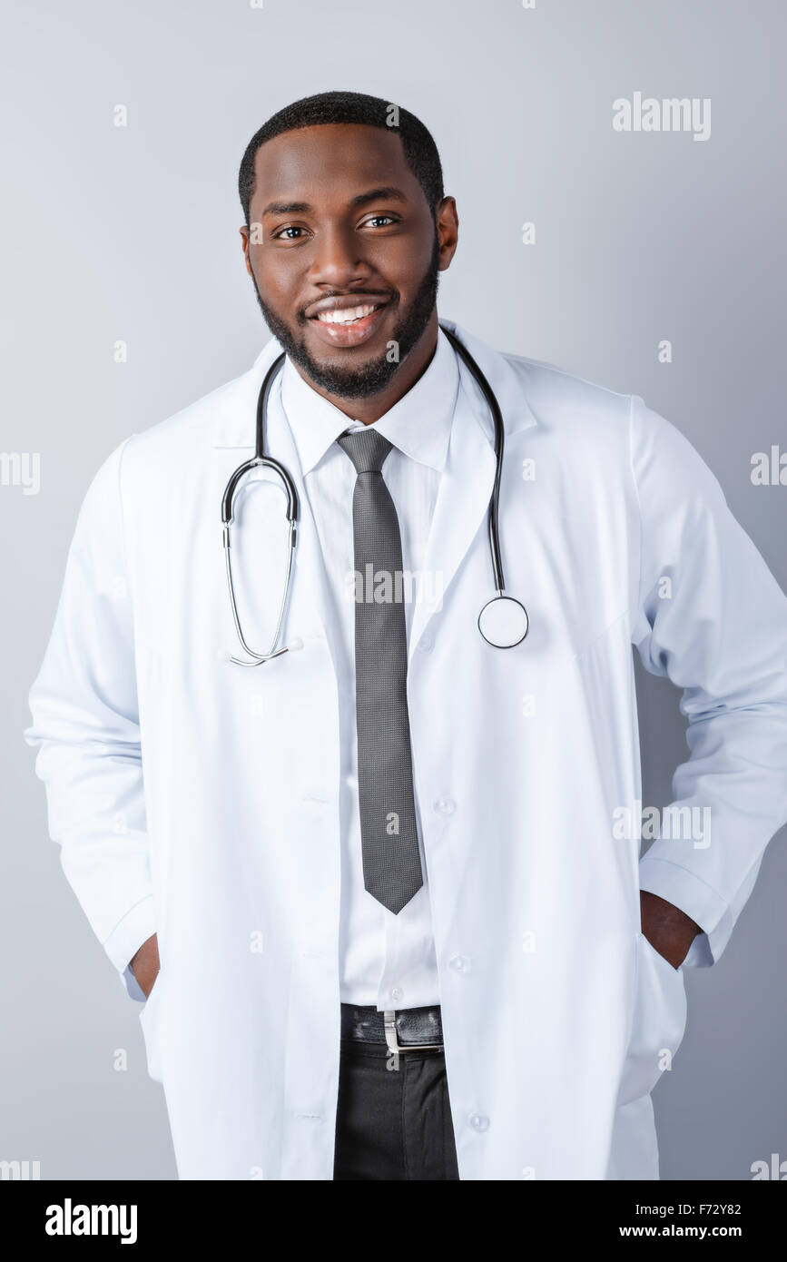 Concept for afro american doctor Stock Photo - Alamy
