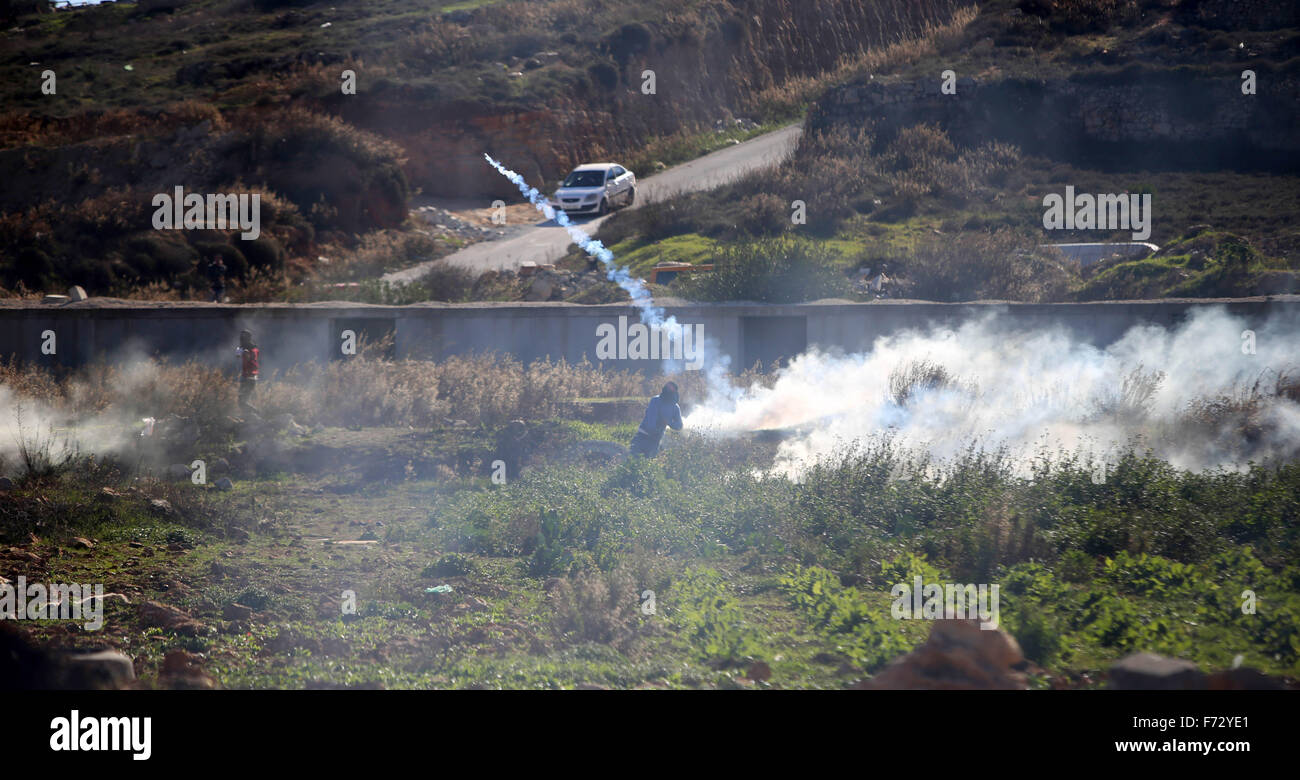 Ramallah, West Bank, Palestinian Territory. 24th Nov, 2015. A ...
