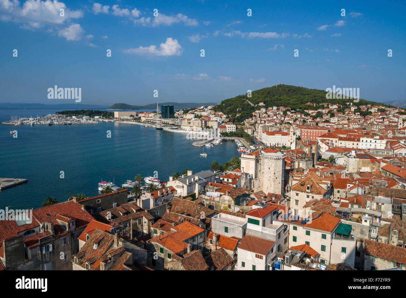 Aerial view of Split Stock Photo - Alamy