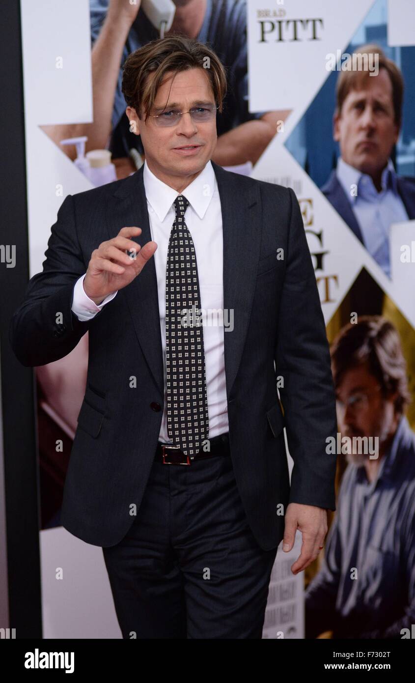 New York, NY, USA. 23rd Nov, 2015. Brad Pitt at arrivals for THE BIG ...