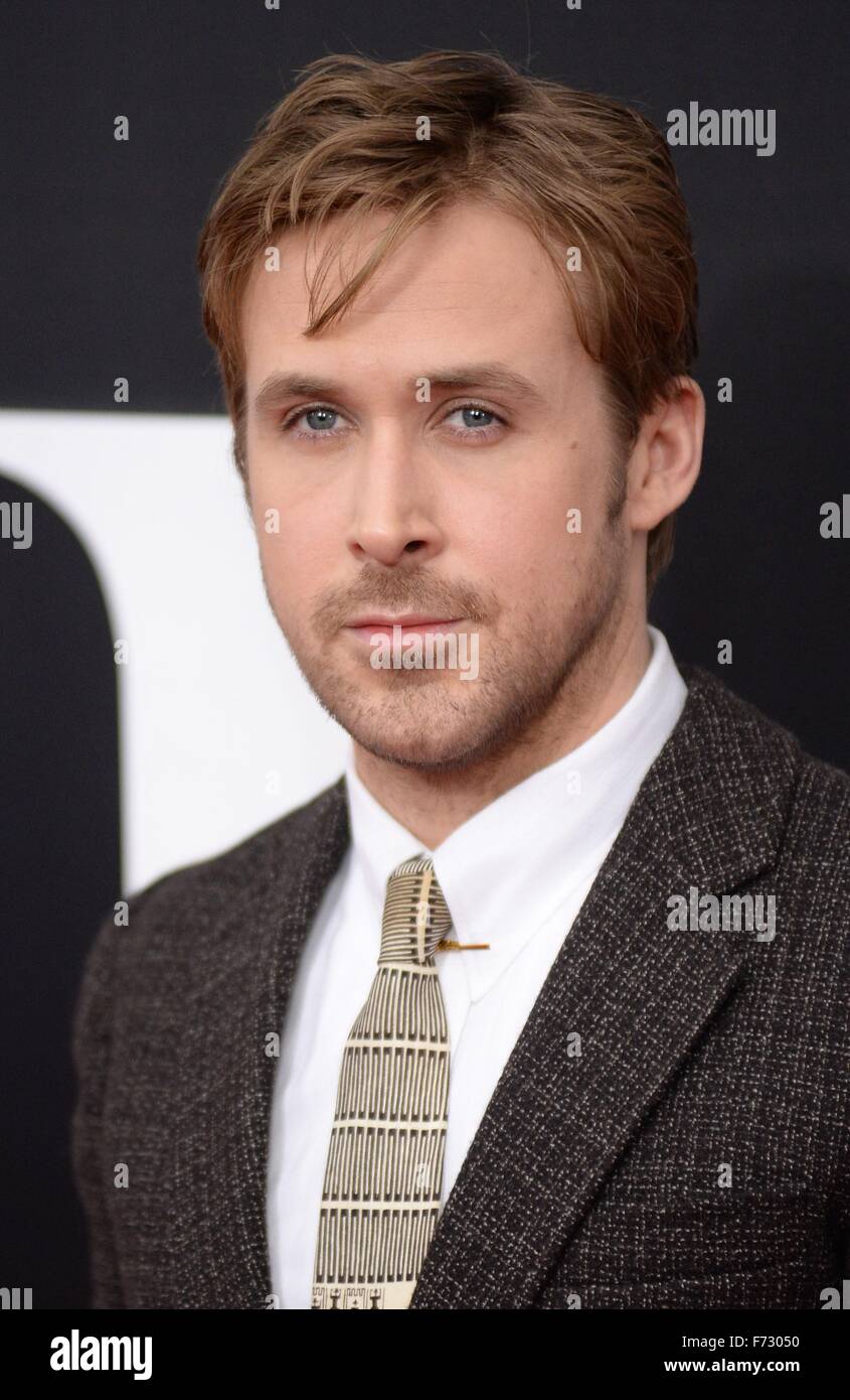 New York, NY, USA. 23rd Nov, 2015. Ryan Gosling at arrivals for THE BIG ...