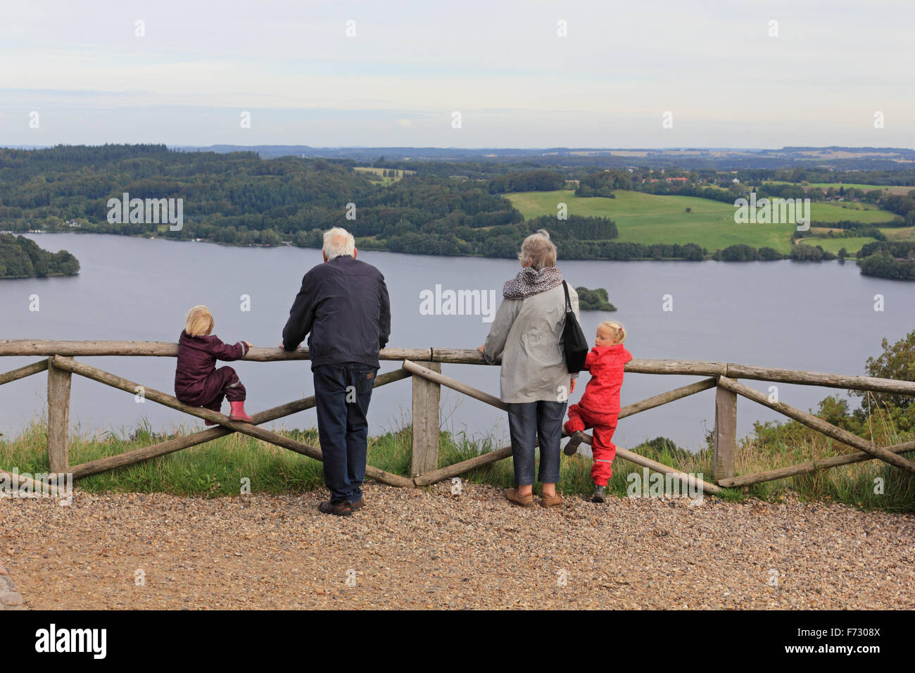 View from Himmelbjerget - "The Sky Mountain" rises 147 metres above sea ...