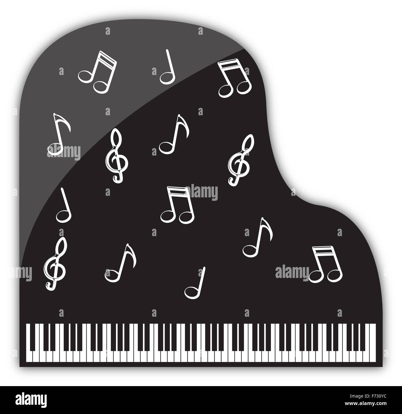 Piano Notes Background