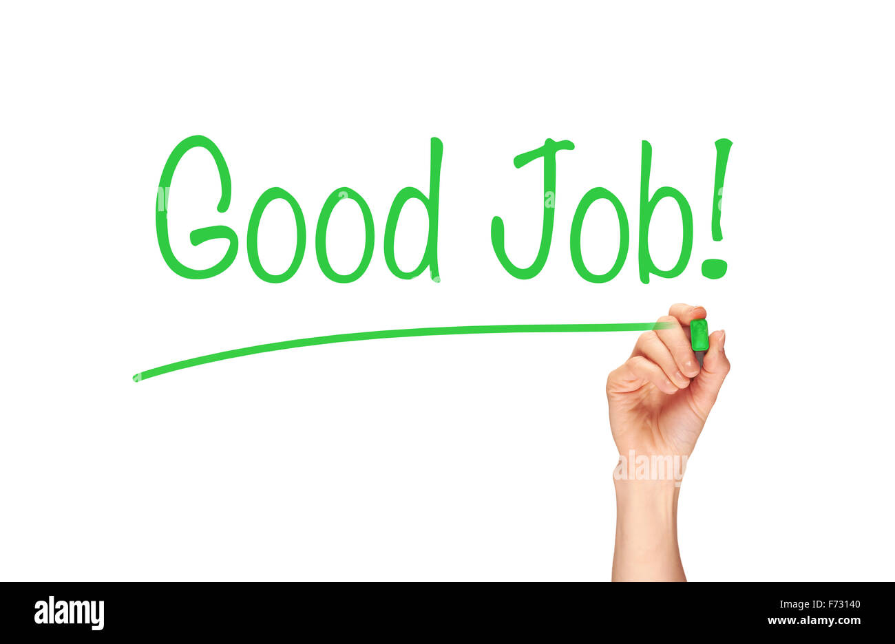 good-job-induction-training-headlines-concept-stock-photo-alamy