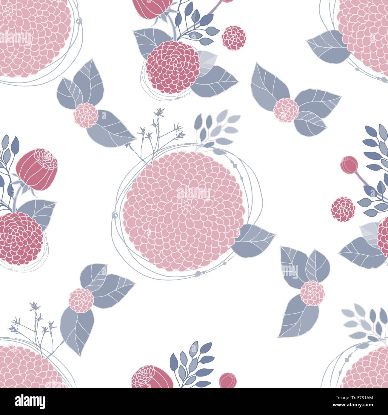 Seamless texture with asters Stock Vector Image & Art - Alamy