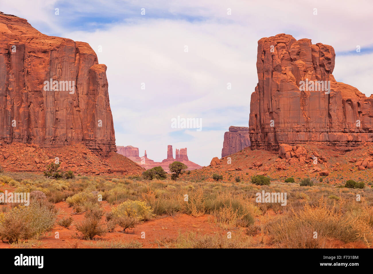 Rock formations in Monument Valley Arizona; Monument Valley Navajo ...
