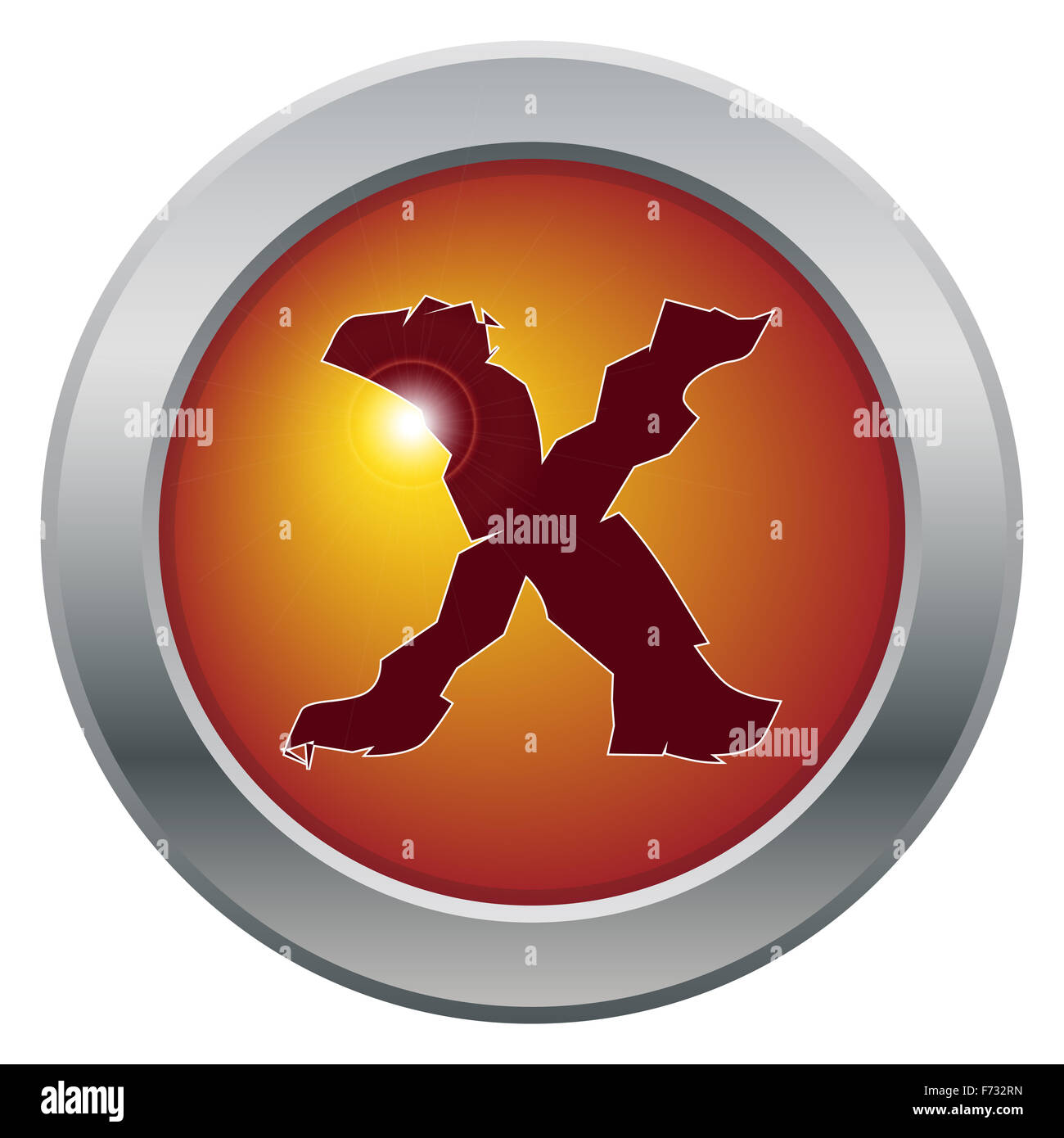 A cross icon isolated on a white background Stock Photo - Alamy