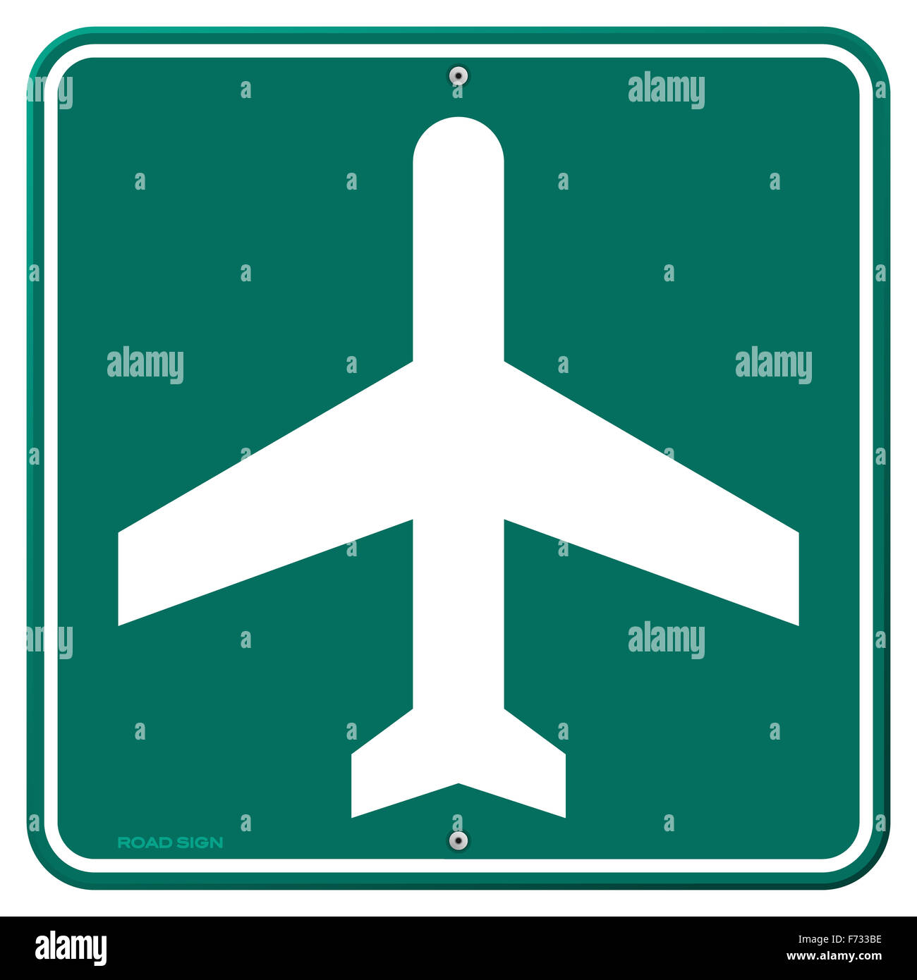 Airplane Travel Sign Stock Photo - Alamy
