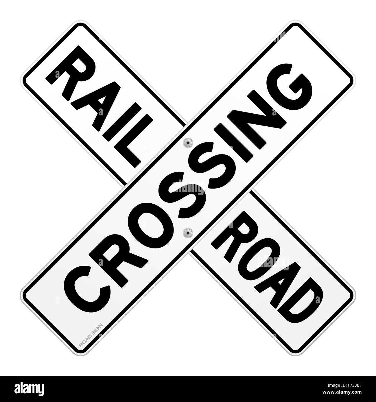 Railroad Traffic Sign Stock Photo - Alamy