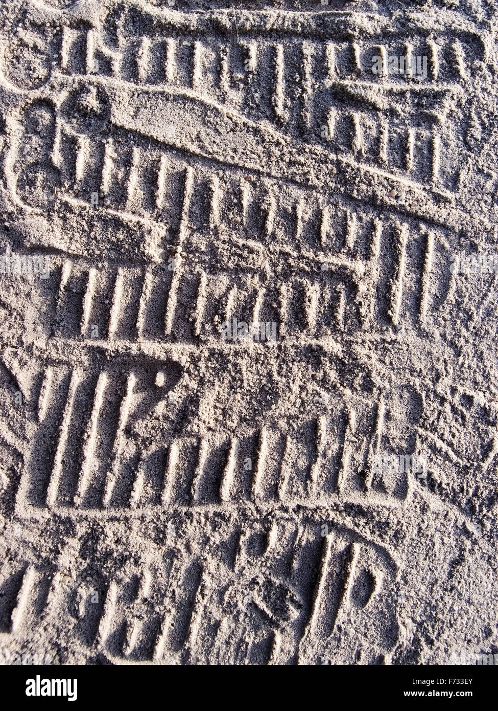 texture of sand. footprints in the sand Stock Photo - Alamy