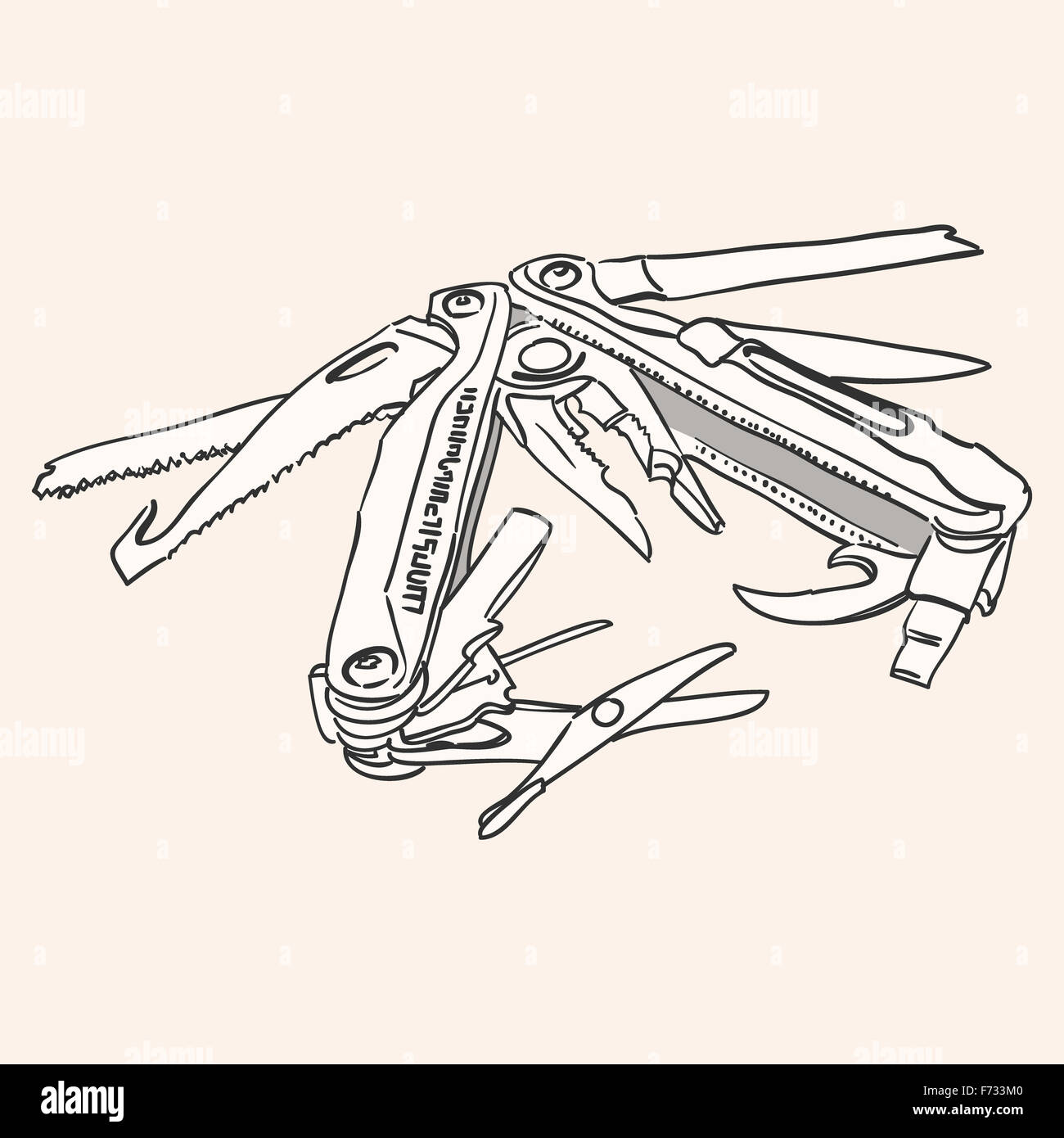 Knife Multi Tool Stock Photo - Alamy