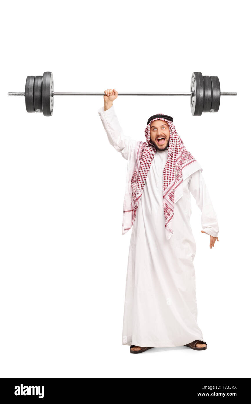 Portrait happy man lift heavy hi-res stock photography and images - Alamy