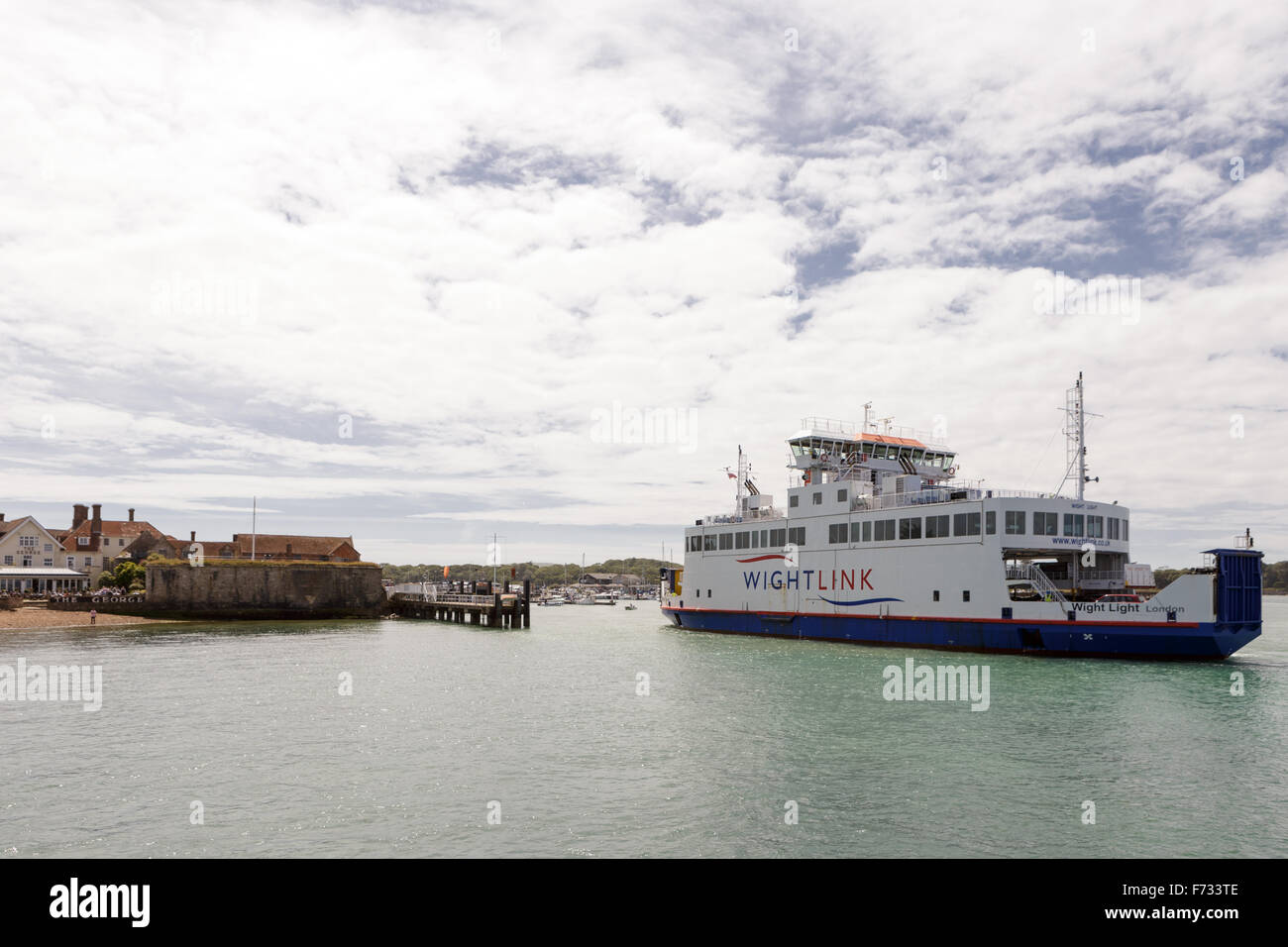 Wightlink ferry departing from lymington hi-res stock photography and ...