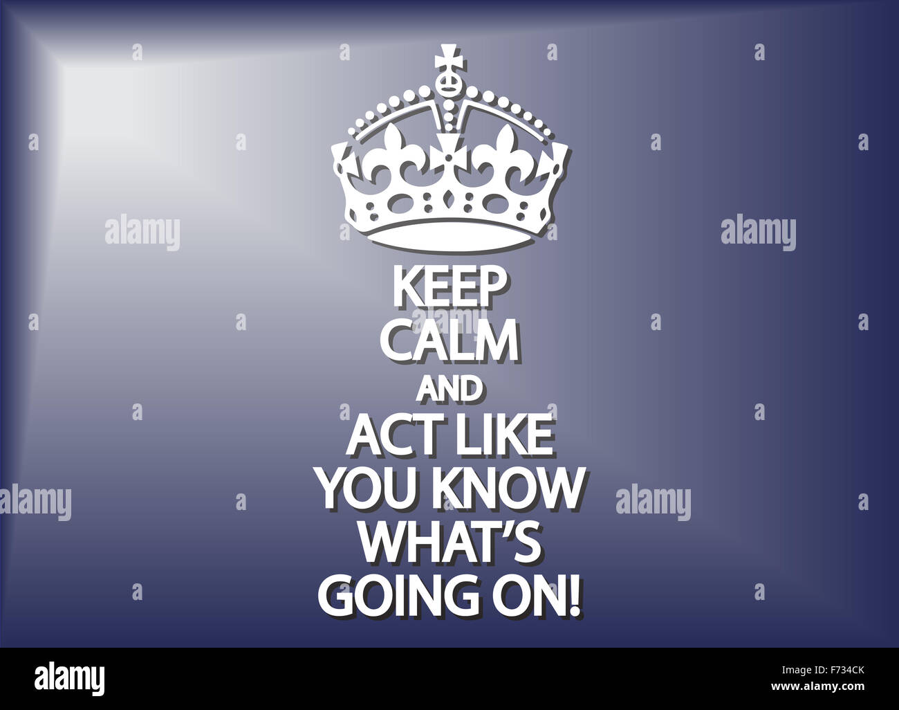 A keep calm and act like you know what's going on poster or background ...