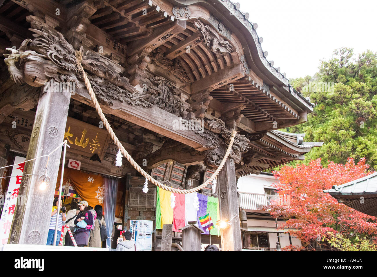 Autumn colors,Oyama-dera temple,Mt Oyama,Isehara city,Kanagawa ...