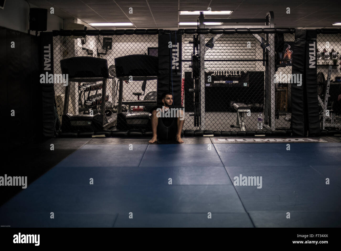 MMA fight training Stock Photo - Alamy