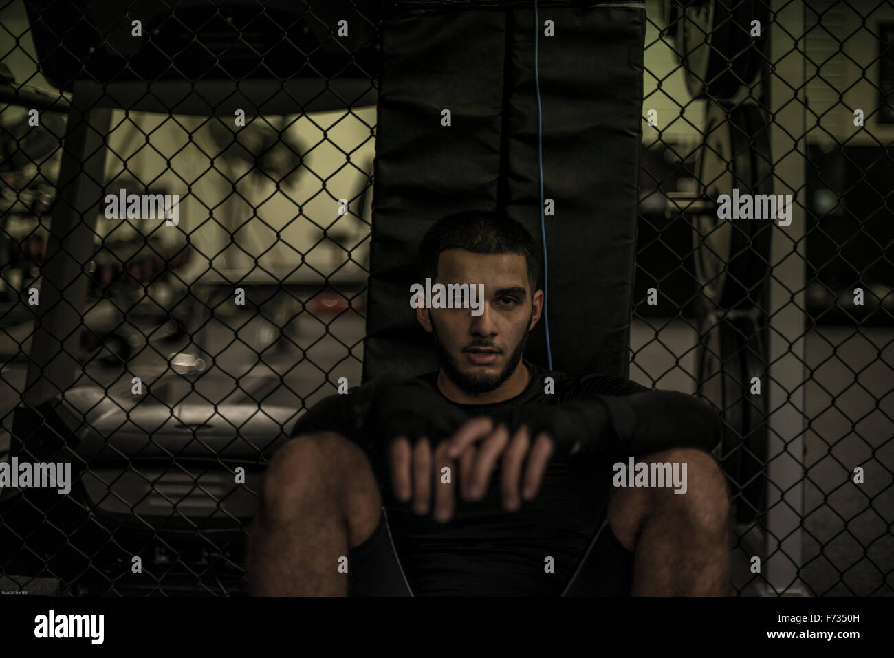 MMA fight training Stock Photo - Alamy