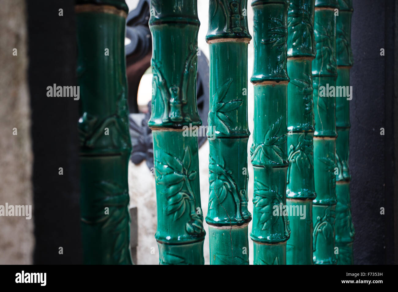 chinese bamboo window frame Stock Photo - Alamy