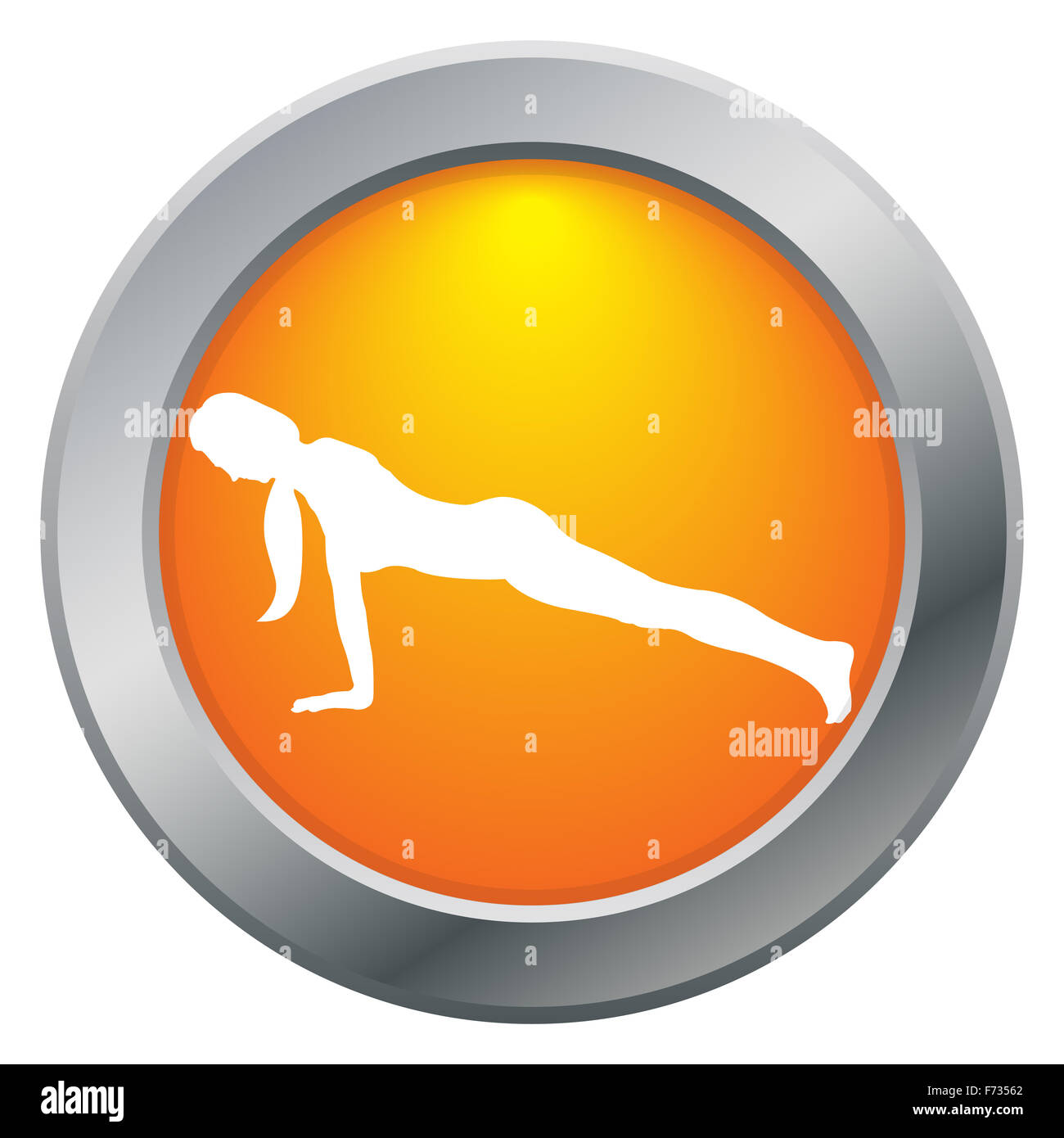 Plank pose symbol hi-res stock photography and images - Alamy