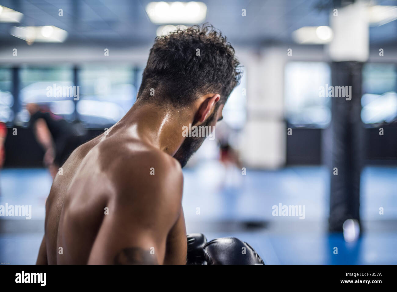 MMA fighter training Stock Photo - Alamy